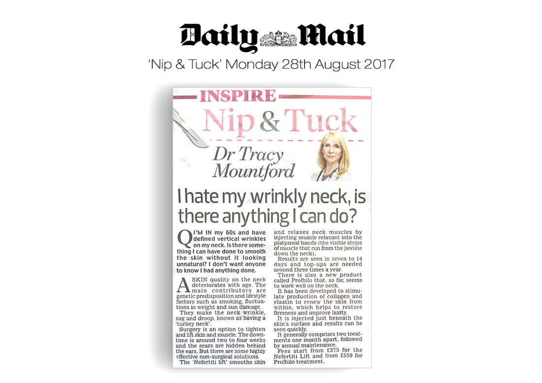 Daily Mail - I Hate My Neck Wrinkles - The Cosmetic Skin Clinic